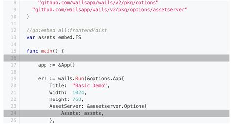 unexpected code highlighting · issue 2280 · wailsapp wails · github