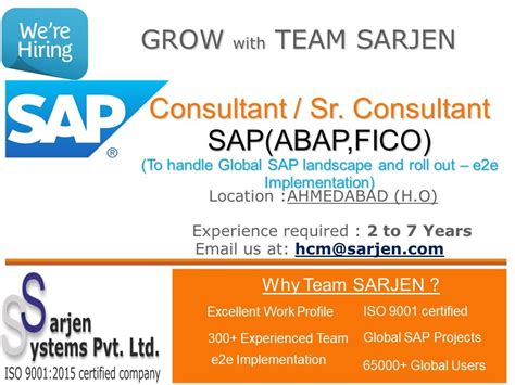 Chirag Prajapati On Linkedin Join Us If You Are Keen To Work On Global Sap Landscape And Roll