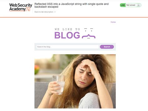 Portswigger Web Security Academy Lab Reflected Xss Into A Javascript String With Single Quote