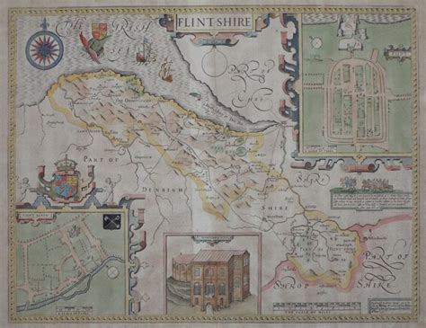 Antique Maps And Prints Of Flintshire