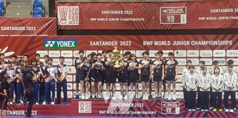 한국 배드민턴 주니어대표팀 세계주니어선수권 혼합단체전 우승
