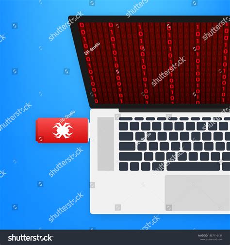 Malware Usb Over Royalty Free Licensable Stock Vectors Vector Art Shutterstock