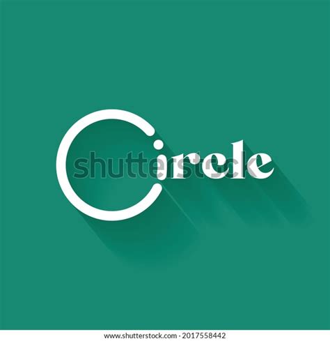 Creative Circle Text Logo Design Stock Vector Royalty Free 2017558442 Shutterstock