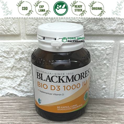 Jual Blackmores Bio D3 1000 Iu 60 Kapsul Vit D3 1000iu Daya Tahan Tubuh