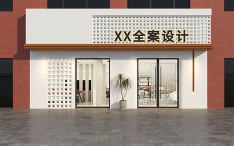 装饰公司门头效果图室外模型模型设计效果图设计模板汇图网