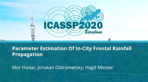 Parameter Estimation Of In City Frontal Rainfall Propagation Ieee Resource Center