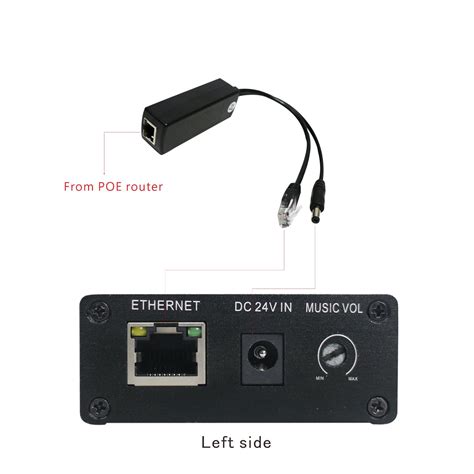 W Poe IP Network Broadcast Module Audio Broadcast Intercom Control Terminal For Public