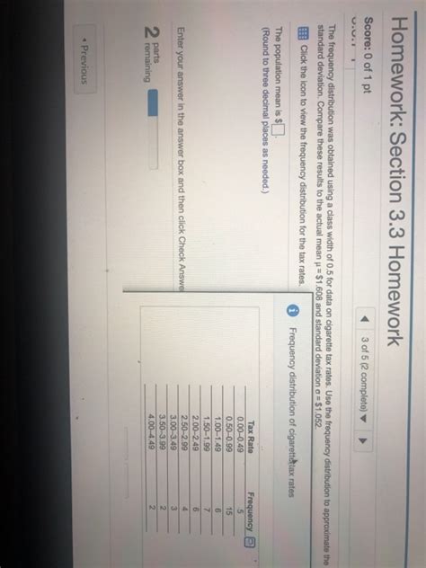 Solved Homework Section 3 3 Homework Score 0 Of 1 Pt 3 Of