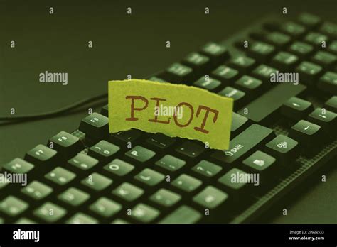 Hand Writing Sign Plot Business Approach Sequence Of Events Inside A Story Where Each Event