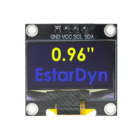 Rohs Certificación 0 96 Pulgadas Oled Iic Serie Pantalla Oled Blanca Ssd1315 128x64 I2c Ssd1306