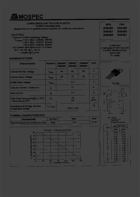 2n6486 495568 Pdf Datasheet Download Ic On Line