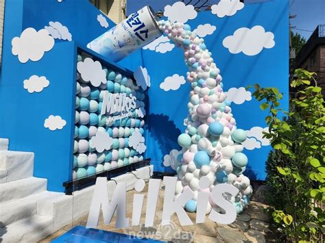 현장 롯데칠성 밀키스 구름 하우스 팝업스토어 가보니인증사진 맛집이네