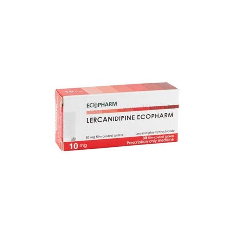 Lercanidipine 10 Mg 30 Tablets