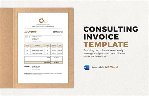 Consulting Invoice Template In Word Download Template Net