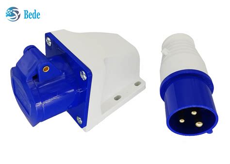 220 250v 16a Industrial Connector Male And Female Single Phase 2pe