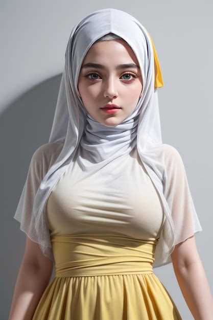 Premium Ai Image Portrait Of A Beautiful Sexy Woman Wearing The Hijab