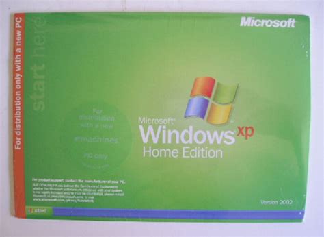 Microsoft Windows Xp Home Edition Version 2002 Factory Sealed Ebay