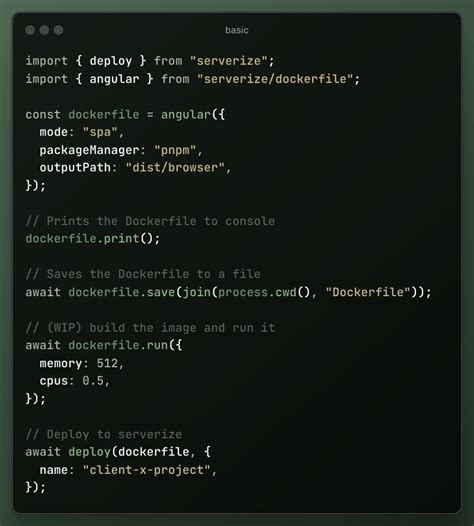 You Can Now Create Dockerfiles In Typescript Basically Its A