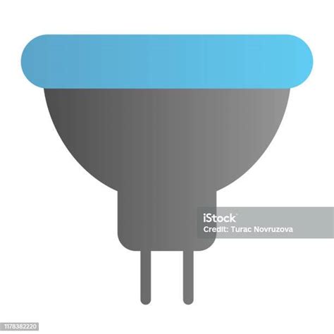 전구 플랫 아이콘입니다 트렌디 한 플랫 스타일의 에너지 램프 색상 아이콘입니다 전기 그라데이션 스타일 디자인 웹 및 응용 프로그램을 위해 설계 Eps 10 0명에 대한 스톡