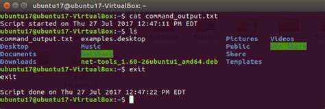 How To Save Output Of Terminal Command Into A File On Ubuntu