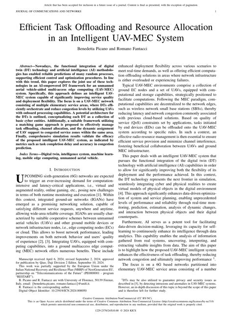 Pdf Efficient Task Offloading And Resource Allocation In An