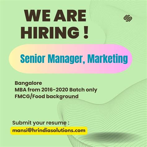 Mansi Saini Arya On Linkedin Hiring Marketingmanager Bangalore Mba