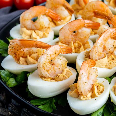 Shrimp Cocktail Deviled Eggs Home Made Interest