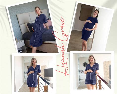 Hannah Grace Maternity Wear Hannah Grace Maternity Navy Summer Set 4