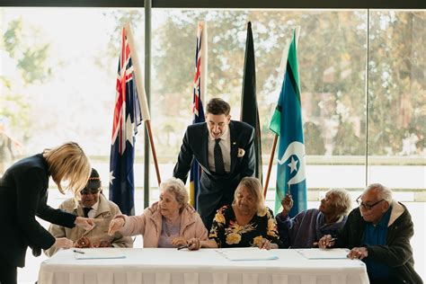 City Of Perth And Aboriginal Elders Sign Yacker Danjoo Ngala Bidi City Of Perth