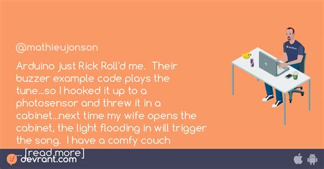 Arduino Arduino Just Rick Roll D Me Their Buzzer Example Code Plays