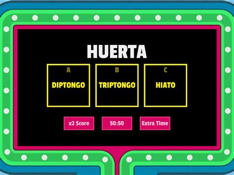Copia De Concurso De Diptongos Hiatos Y Triptongos Kuis Gameshow