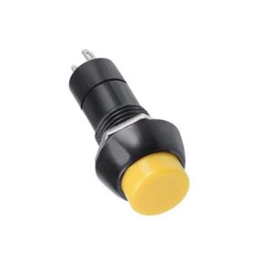 Yellow PBS A MM PIN Self Locking Round Plastic Push Button Switch Buy Online Electronic