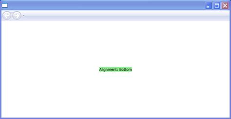 Baselinealignment Bottom Span Windows Presentation Foundation Vbnet
