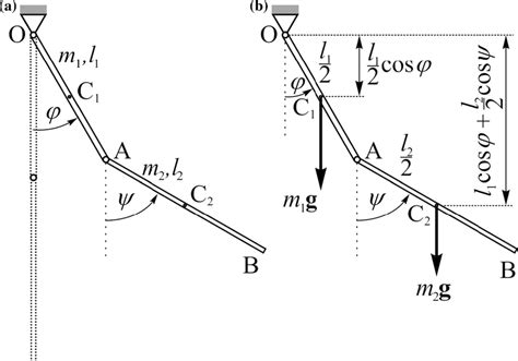 A Double Pendulum Under Consideration B Gravitational Forces And The Download Scientific