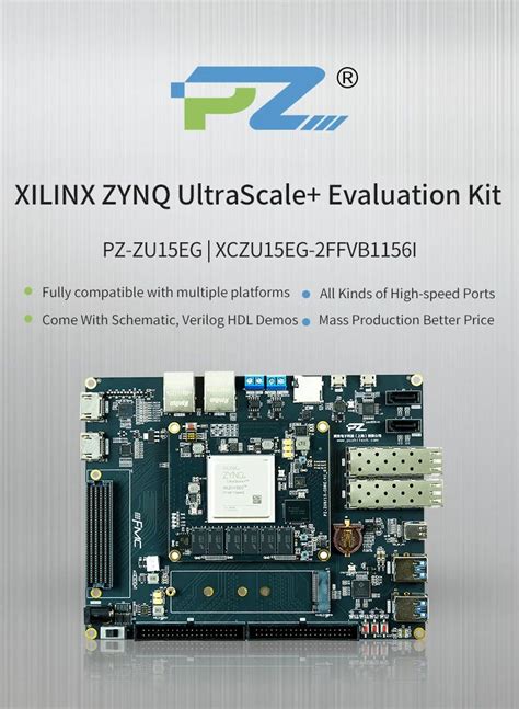 Оценочный комплект Puzhi Zu15eg Xilinx Zynq Ultrascale Xczu15eg плата