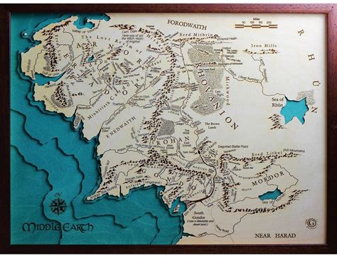 Middle Earth Map High Resolution