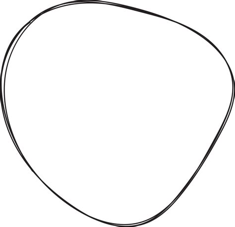 Cerchio Disegnato A Mano Vettore Del Cerchio Di Evidenziazione Del