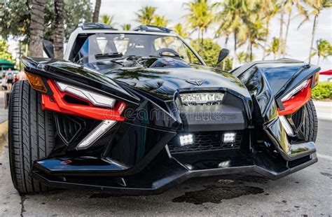 Miami Florida Usa January 25 2025 2021 Polaris Slingshot Sl Trike