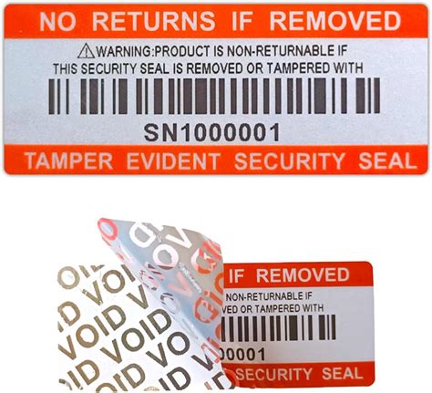 110pcs Tamper Proof Barcode Stickerssecurity Label Sri Lanka Ubuy