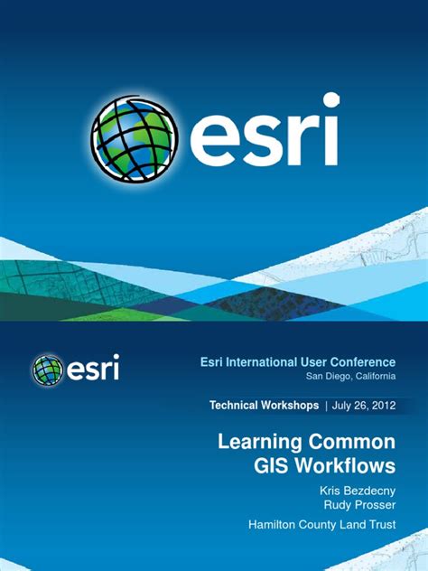 Learning Common Gis Workflows Pdf Arc Gis Esri