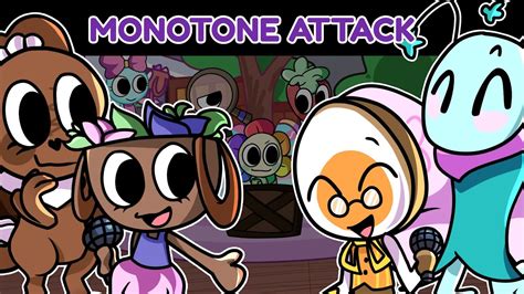 Monotone Attack But Cocoa Bassie Eggson And Flyte Sings It Fnf Dandys World Reskin Cover