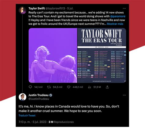 Taylor Swift Lanza Speak Now Y Justin Trudeau Le Pide Visitar Canadá