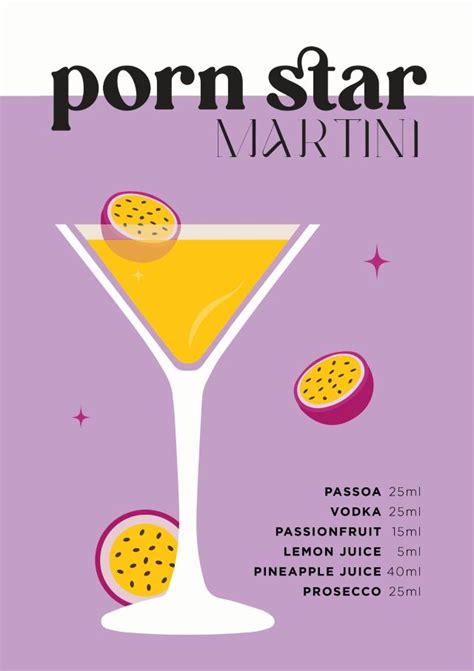 Porn Star Martini Cocktail Recipe Thortful