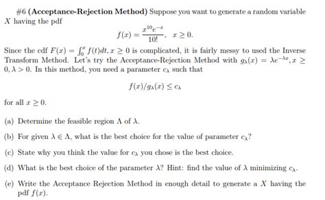 2 6 Acceptance Rejection Method Suppose You Want