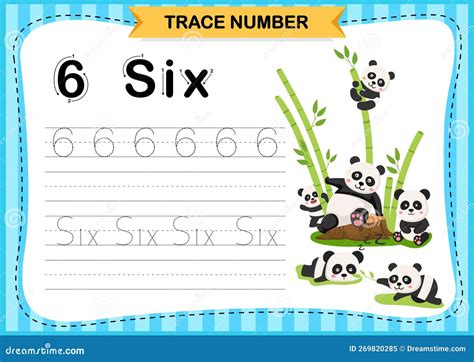 Numbers Exercise With Cartoon Vocabularytrace Number Design For