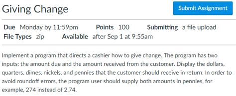 solved implement a program that directs a cashier how to