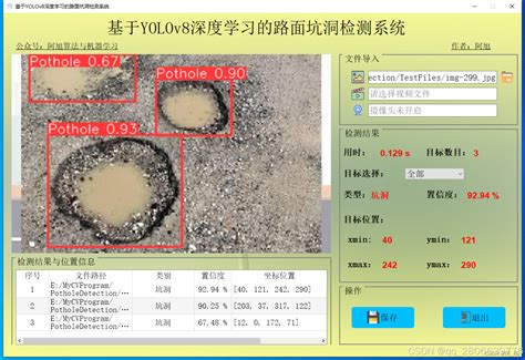 基于yolov8深度学习的路面坑洞检测系统【python源码pyqt5界面数据集训练代码】目标检测、深度学习实战
