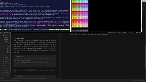 Cygwin And Conemu With 256 Colours Ksami Of Ceg