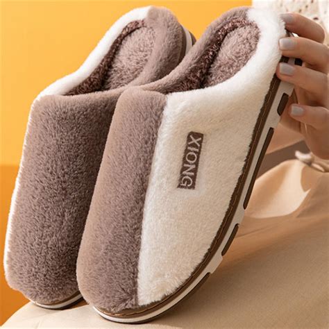 Купити Тапочки жіночі зимові товсті теплі бавовняні туфлі чоловічі великі розміри домашні мякі