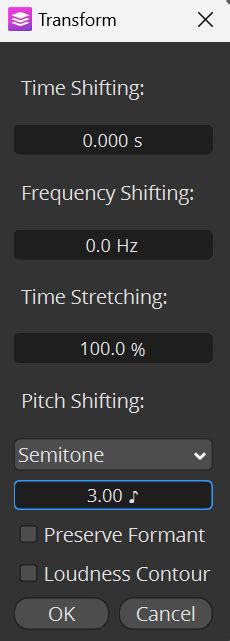 Add Stretch And Pitch Proportionally Button To Transform Process Under Edit Menu